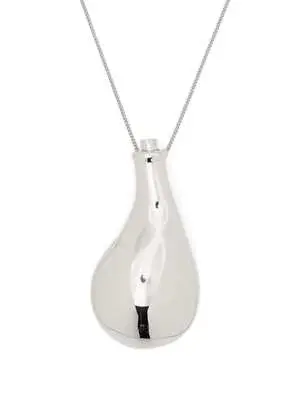 COURREGES Flask Pendant Necklace - Silver