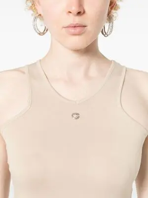 Coperni Tank Top Midi Dress - Neutrals