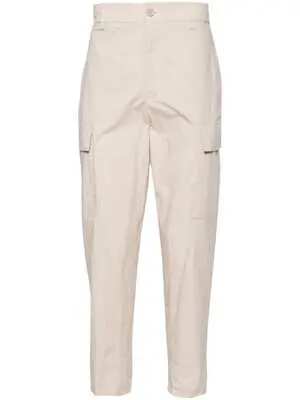 Etro Straight-leg Poplin Trousers - Neutrals