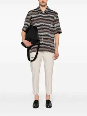 Etro Straight-leg Poplin Trousers - Neutrals