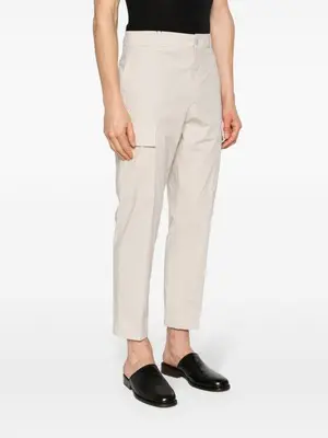 Etro Straight-leg Poplin Trousers - Neutrals