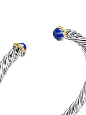 David Yurman 14kt Yellow Gold And Sterling Cuff Bracelet - Silver