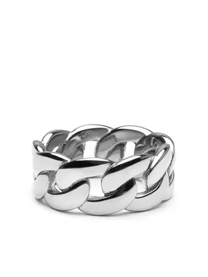 NIALAYA JEWELRY Chain-link Ring - Silver
