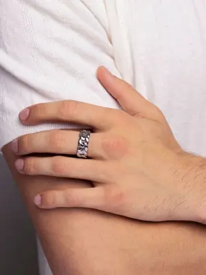 NIALAYA JEWELRY Chain-link Ring