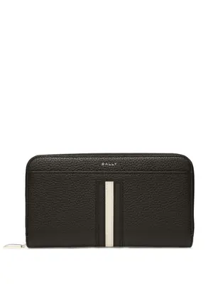 Bally Striped-edge Leather Cardholder - Black