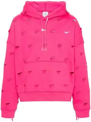 Nike Swoosh-cut Out Jersey Hoodie