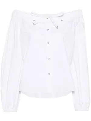 Dorothee Schumacher Off-shoulder Poplin Shirt
