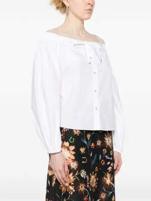 Dorothee Schumacher Off-shoulder Poplin Shirt
