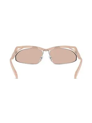 Prada Geometric Frame Sunglasses - Neutrals