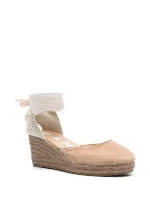 Manebí Hamptons 75mm Wedge Espadrilles - Neutrals