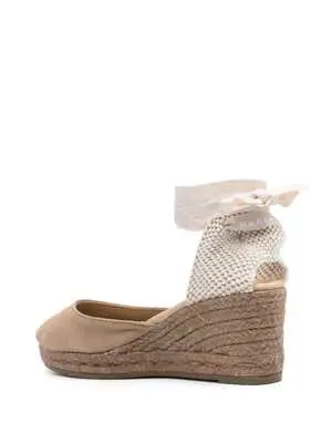 Manebí Hamptons 75mm Wedge Espadrilles - Neutrals