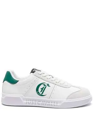 Just Cavalli Logo-print Leather Sneakers