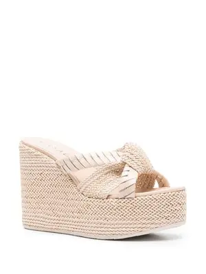 Casadei 130mm Formentera Wedges - Pink