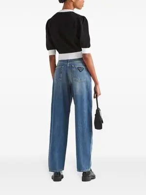 Prada High-rise Straight-leg Jeans - Blue