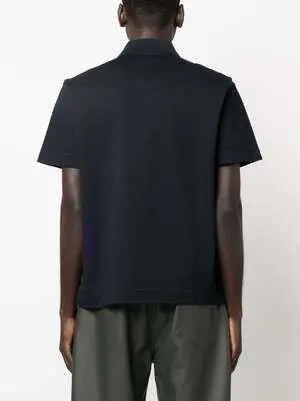 Givenchy Half-zip Cotton Polo Shirt - Blue