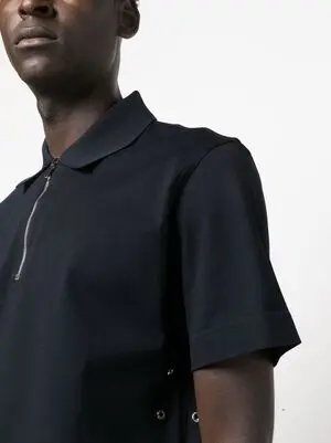 Givenchy Zip-Detail Polo Shirt - Blue - 18% Off | Editorialist
