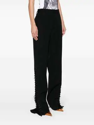 JEAN PAUL GAULTIER Lace-up Wool Trousers