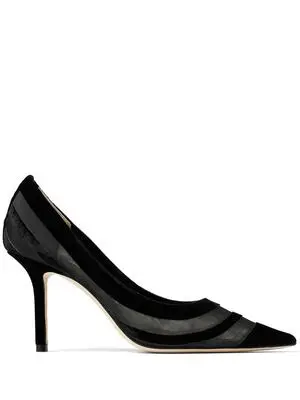 JIMMY CHOO Love 85mm Mesh Pumps Black