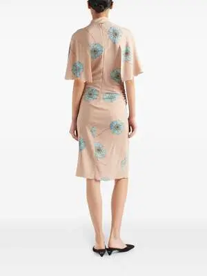 Prada Floral-print Pencil Dress