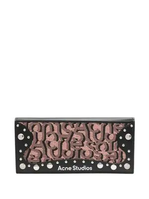 Acne Studios Logo-jacquard Bi-fold Wallet - Pink