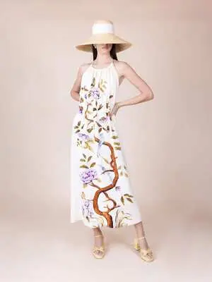 Adam Lippes Floral-print Silk Dress