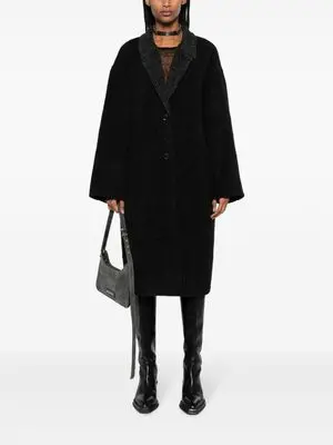 Givenchy Contrasting-lapel Single-breasted Coat