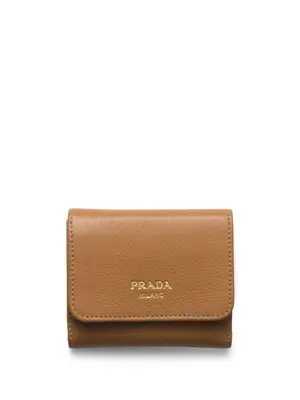 Prada Logo-debossed Leather Wallet