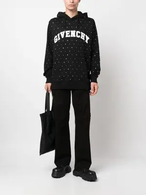 Givenchy Logo-print Rhinestone-embellished Hoodie
