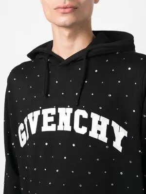 Givenchy Logo-print Rhinestone-embellished Hoodie