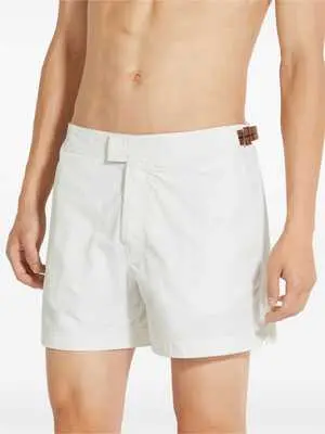 Zegna 232 Road Brand Mark Swim Shorts - White