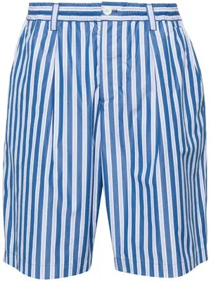 Marni Striped Cotton Bermuda Shorts