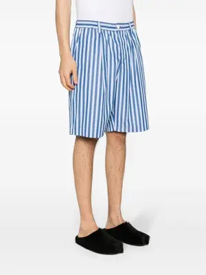 Marni Striped Cotton Bermuda Shorts