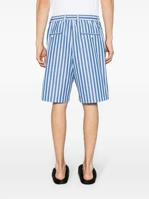 Marni Striped Cotton Bermuda Shorts