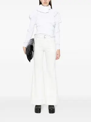 Sacai Mid-rise Flared Jeans - White