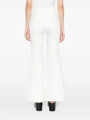 Sacai Mid-rise Flared Jeans - White