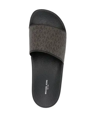 Michael Kors Jake Monogram Slides