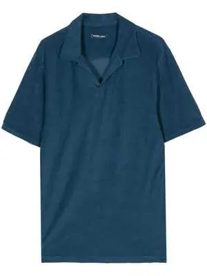Frescobol Carioca Faustino Towelling-finish Polo Shirt - Blue
