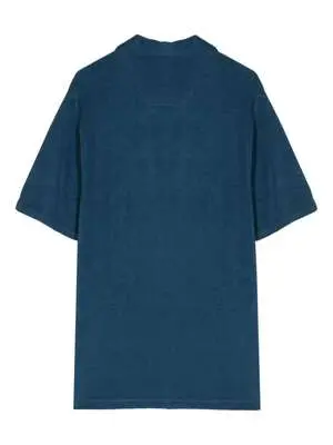 Frescobol Carioca Faustino Towelling-finish Polo Shirt - Blue