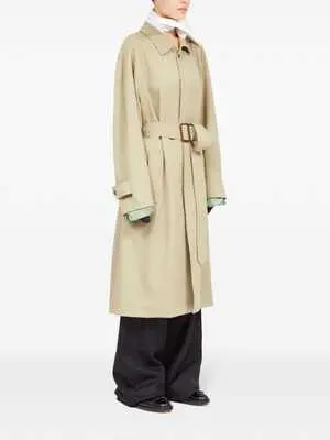MAISON MARGIELA Spread-collar Wool Trench Coat