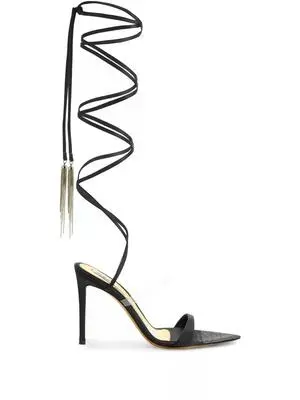 Alexandre Vauthier Silver Tone Sandals For Women