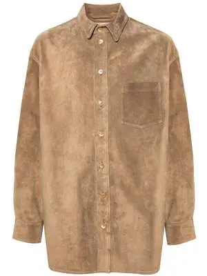 Marni Button-up Suede Overshirt