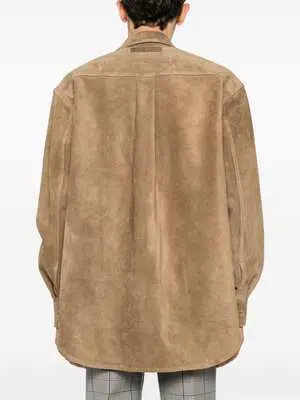 Marni Button-up Suede Overshirt