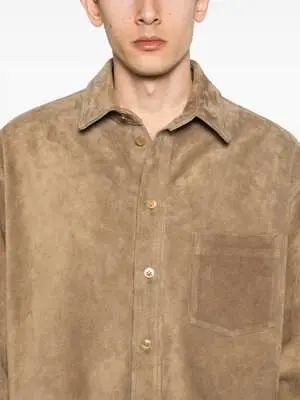 Marni Button-up Suede Overshirt