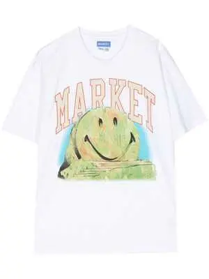 MARKET Smiley Out Of Body Cotton T-shirt - White