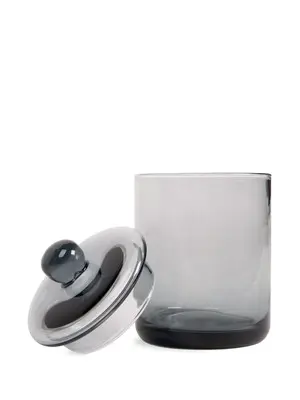 XLBOOM Large Mika Glass Canister - Grey