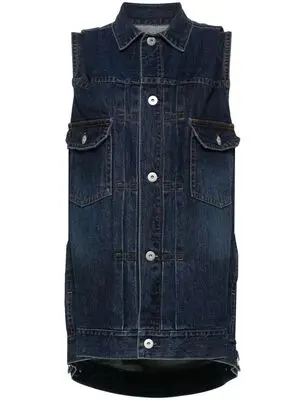Sacai Denim Vests For Women