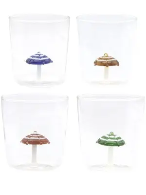 CU I SEEYOU 3d-detail Tumbler Glasses - Neutrals