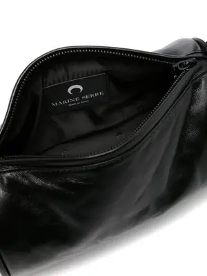 MARINE SERRE Billow Leather Crossbody Bag