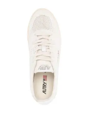 AUTRY Easeknit Lace-up Sneakers - White