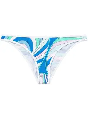 Emilio Pucci Iride-print Bikini Bottom - Blue